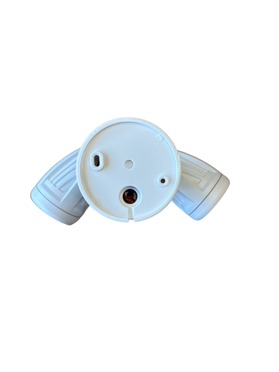 Dual-Head Adjustable Motion Activated Flood Light WHITE 26w 3,000 Lume ...